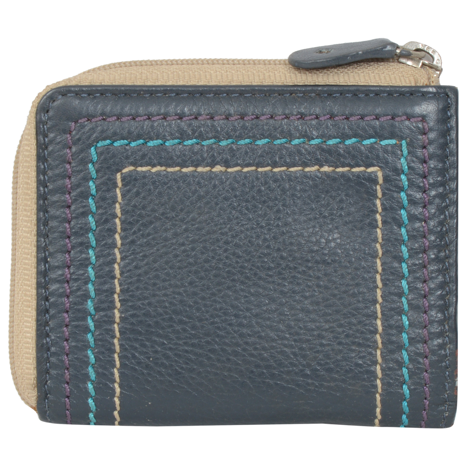 Genuine Leather Women's Navy Blue Coin Pouch - Leatherman Fashion ...